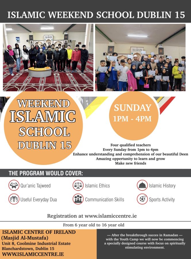 Islamic Centre Weekend School Registration - Islamic Centre Ireland